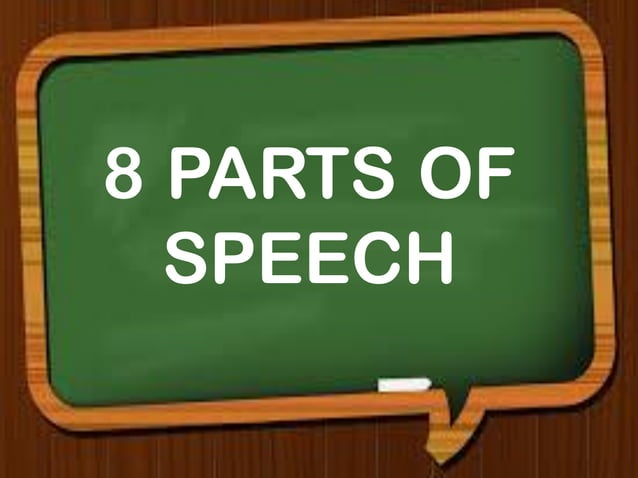 8 parts of speech ppt | PDF