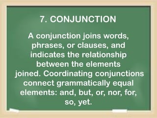 8 parts of speech ppt | PDF