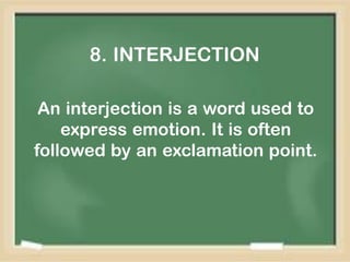 8 parts of speech ppt | PDF