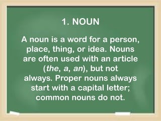 8 parts of speech ppt | PDF