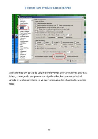 8 passos para produzir com o reaper. um manual do iniciante em home ...