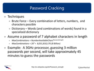 8 passwordsecurity | PPT