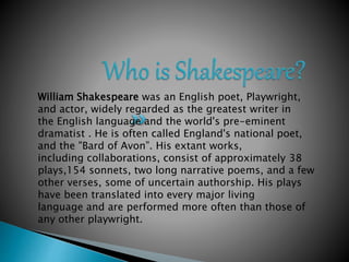 Shakespeare | PPTX