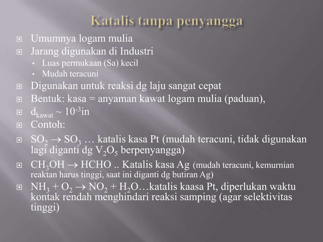 pembuatan katalis | PPT