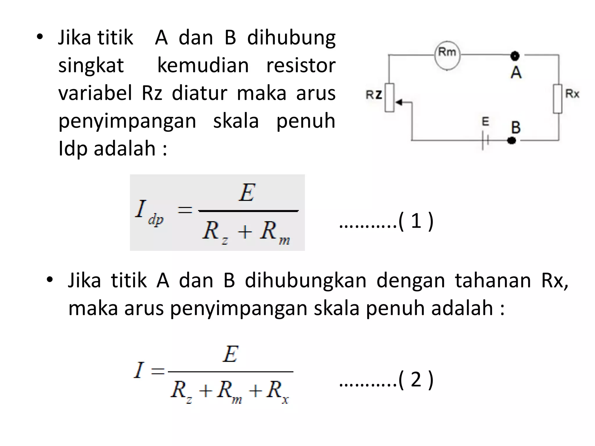 8 pengukuran tahanan | PPTX