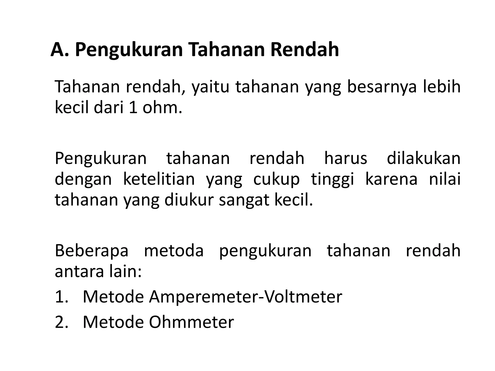 8 pengukuran tahanan | PPTX