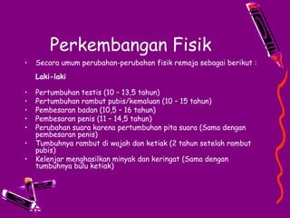 8 periodesasi dan perkembangan masa remaja | PPT