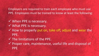8 Personal protective equipment.pptx & safety | PPTX