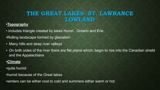 8 physical regions of north america social studies | PPTX