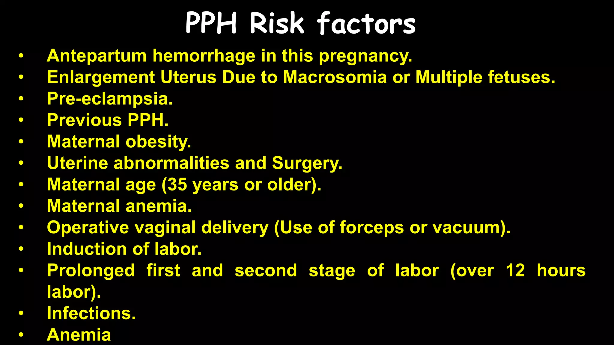 Postpartum Hemorrhage (PPH) and Ectopic Pregnancy | PPTX