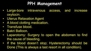 Postpartum Hemorrhage (PPH) and Ectopic Pregnancy | PPTX