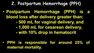 Postpartum Hemorrhage (PPH) and Ectopic Pregnancy | PPTX