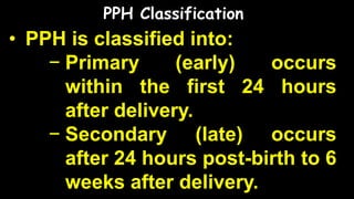 Postpartum Hemorrhage (PPH) and Ectopic Pregnancy | PPTX