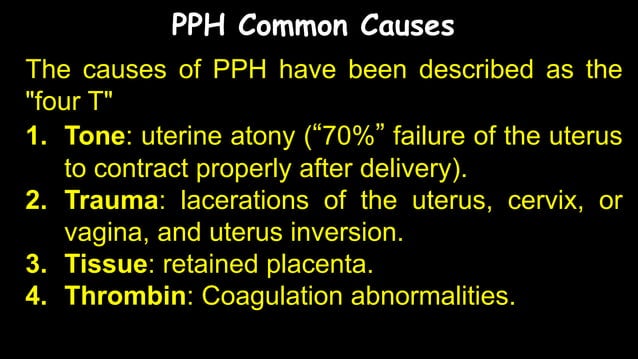 Postpartum Hemorrhage (PPH) and Ectopic Pregnancy | PPTX