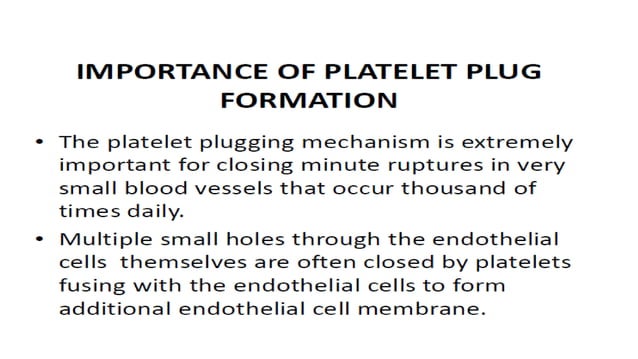 DPT - Physiology - II (Blood Physiology) Platelets, clotting mechanisms ...