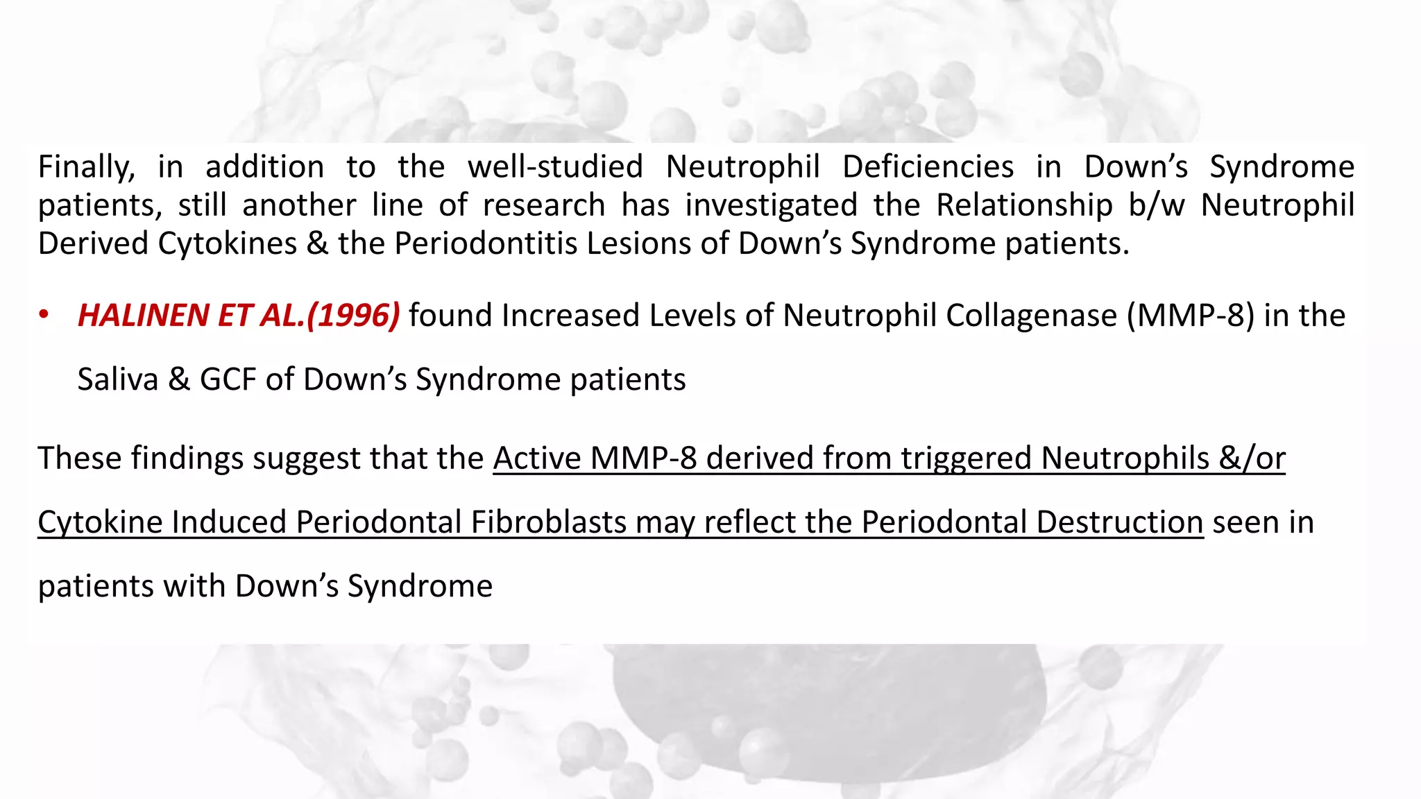 PMN DISORDERS & PERIODONTAL DISEASES | PPTX