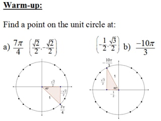 8 points on the unit circle the wrapping function w(t) | PPT