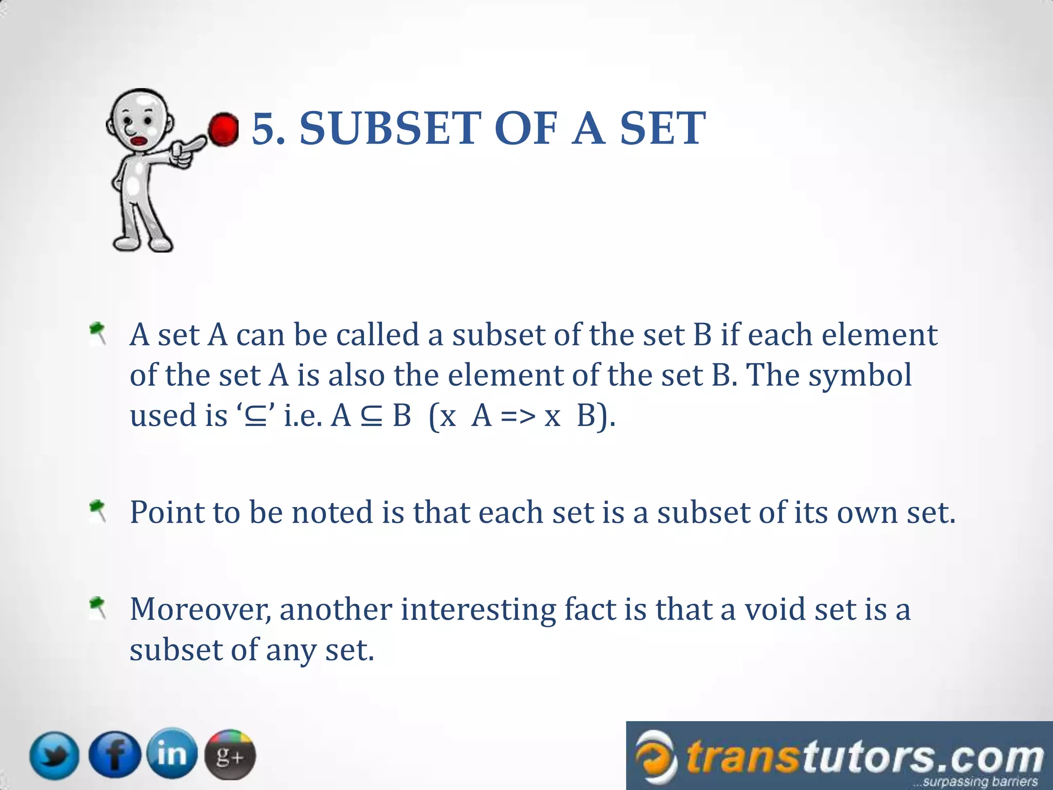8 points you must to know about set theory | PPTX