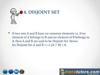 8 points you must to know about set theory | PPTX