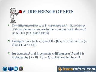 8 points you must to know about set theory | PPTX