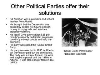 Political Responses to the Great Depression | PPT