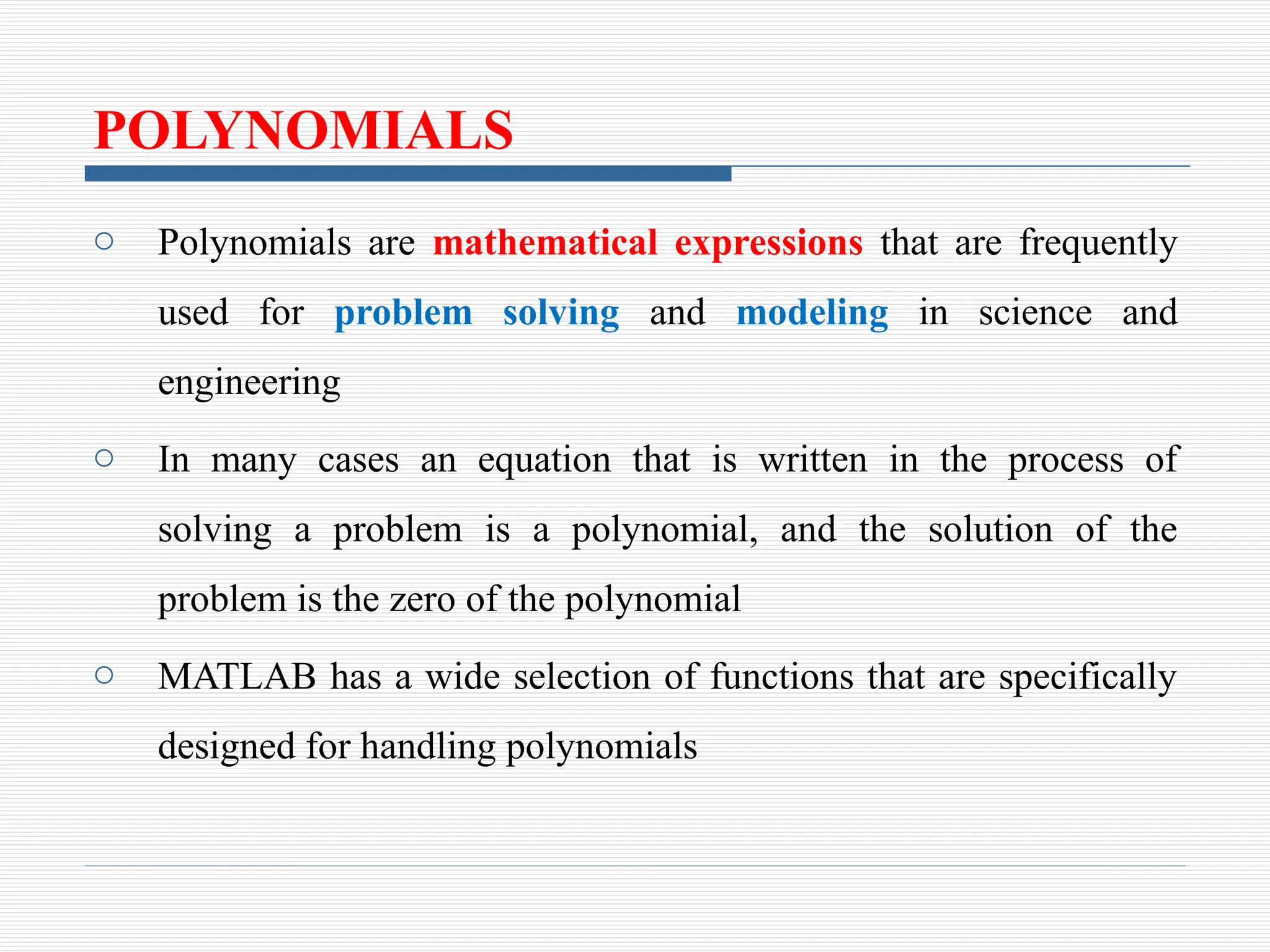 8_Polynomials, Curve Fitting & Interpolation.pptx