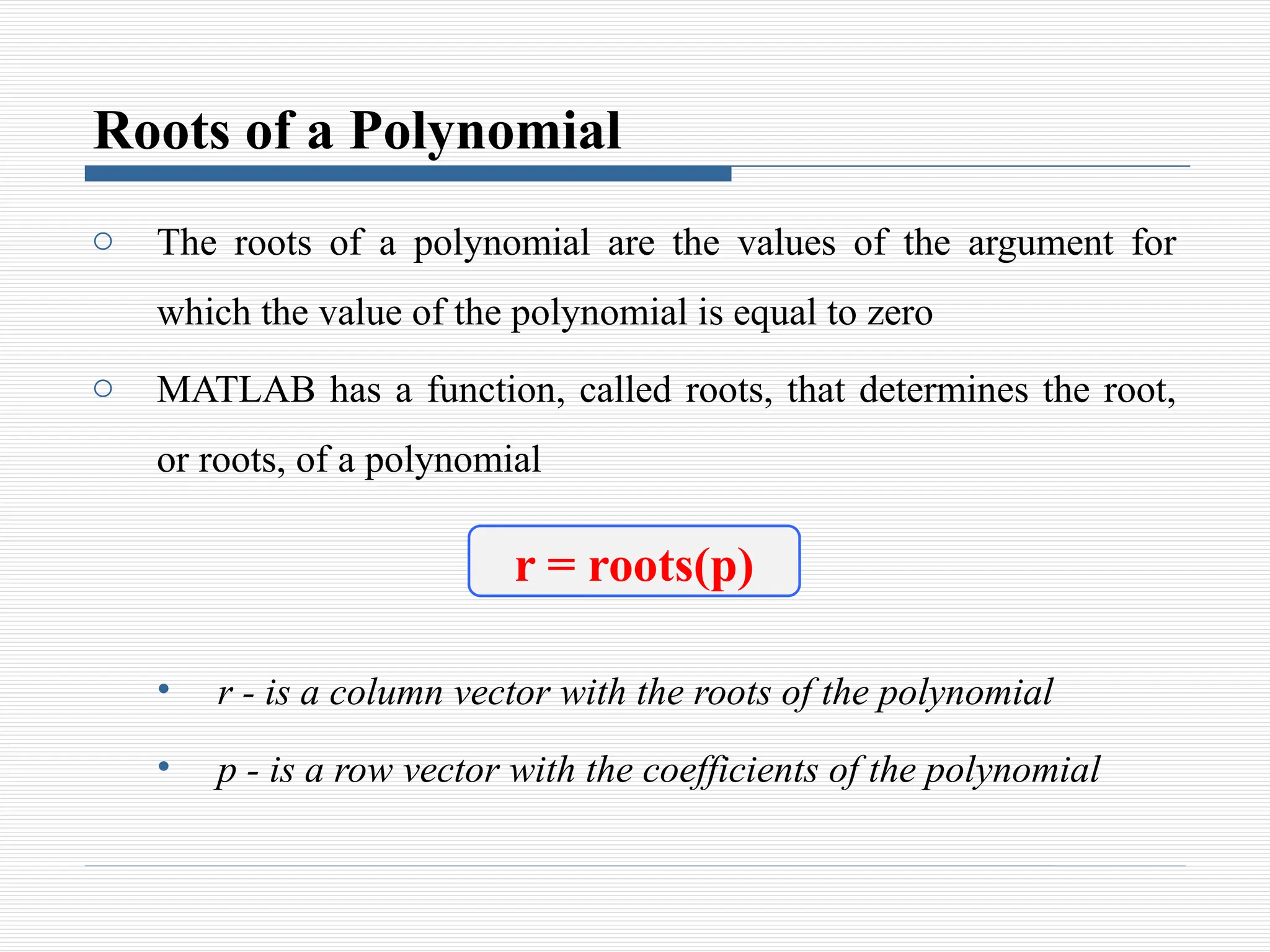 8_Polynomials, Curve Fitting & Interpolation.pptx