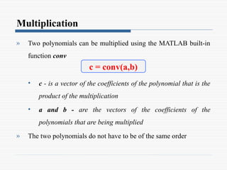 8_Polynomials, Curve Fitting & Interpolation.pptx