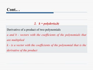 8_Polynomials, Curve Fitting & Interpolation.pptx