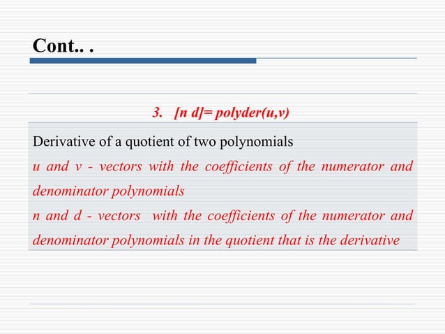 8_Polynomials, Curve Fitting & Interpolation.pptx