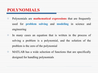 8_Polynomials, Curve Fitting & Interpolation.pptx