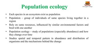 Population ecology | PPTX