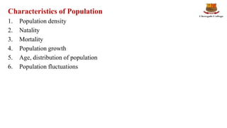 Population ecology | PPTX