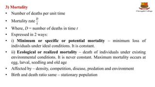 Population ecology | PPTX