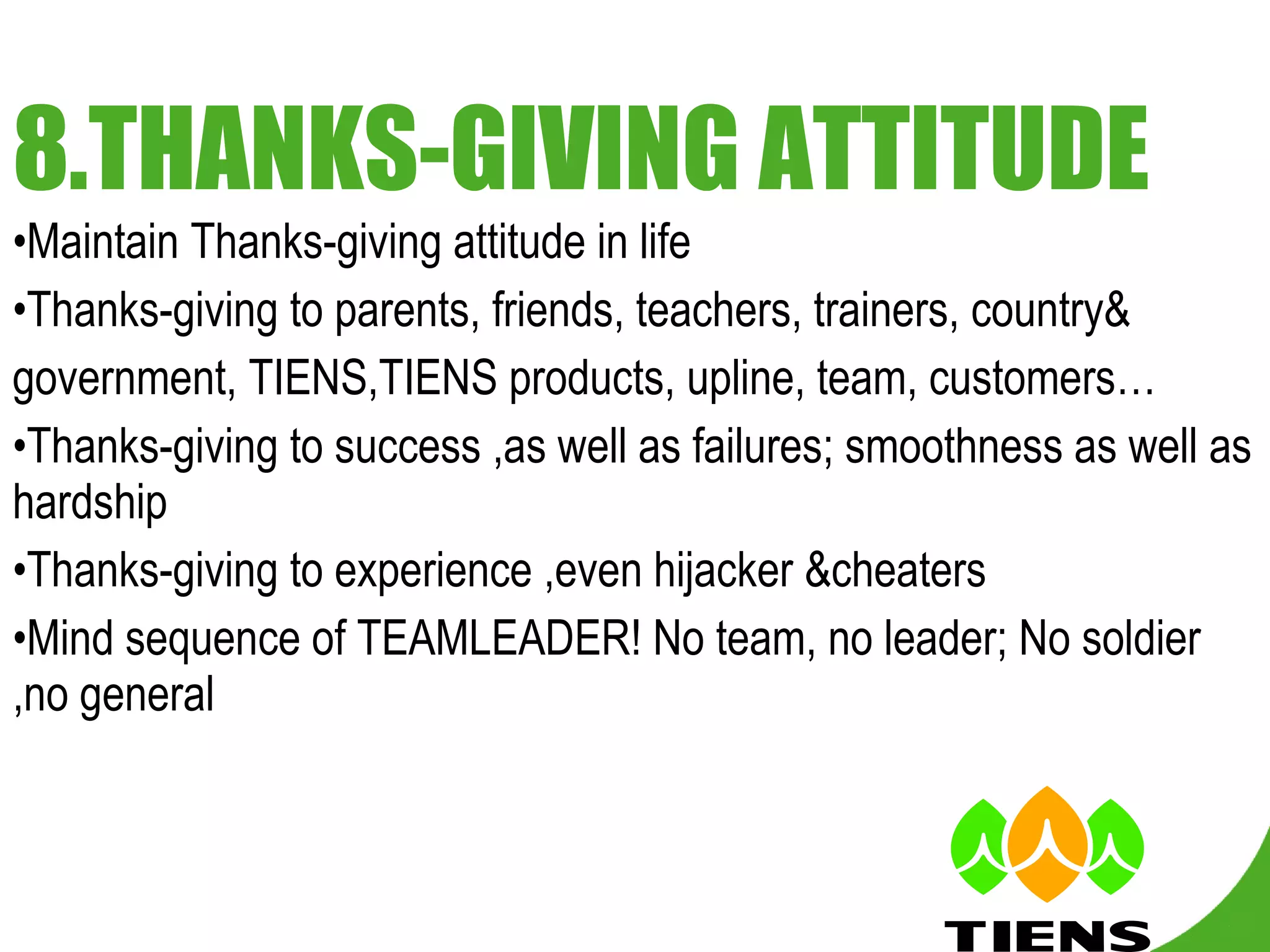 8 Positive Attitude For Success | PPS