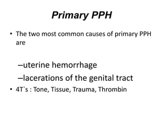 postpartum hemorrhage | PPTX
