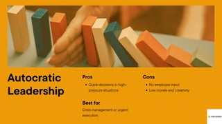 8 Powerful Types of Leadership Styles and When to Use Them | PDF