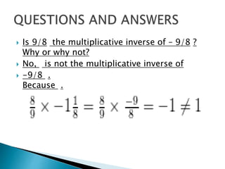 Example questions on Rational number | PPTX