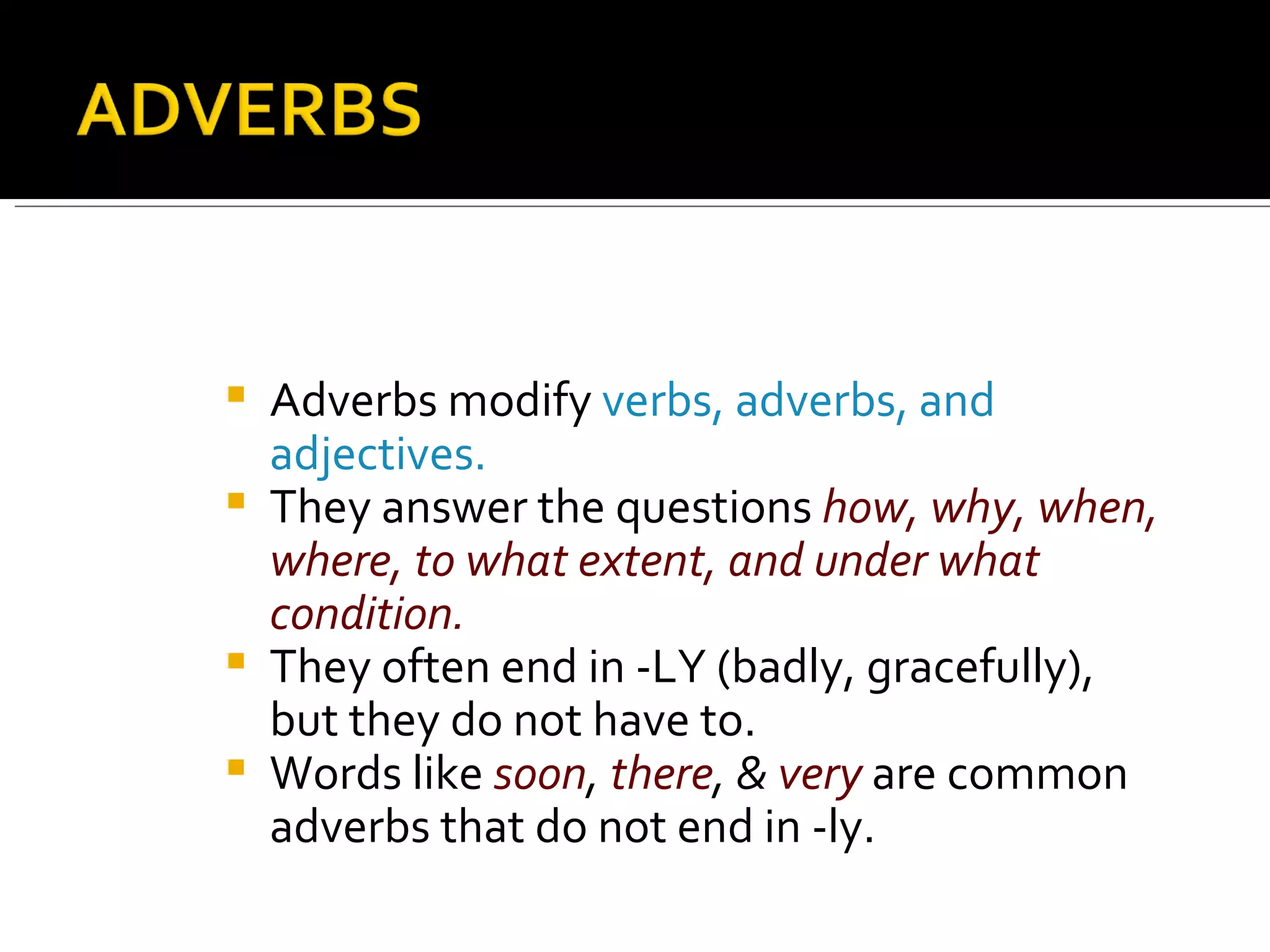 8P Parts of Speech Overview | PPT