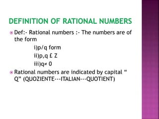 Rational number revision | PPTX