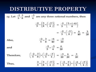 Properties of rational number explained | PPT
