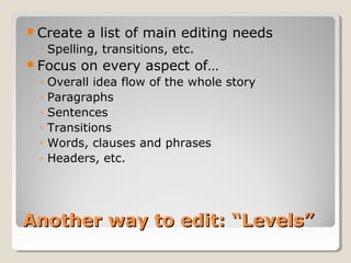 Practical editing | PPT