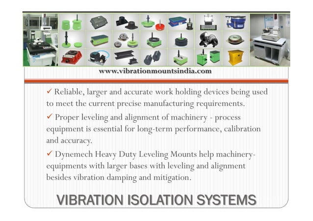precison leveling anti vibration wedges | PDF