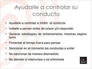 TDAH: Modelamiento de conductas reflexivas | PDF