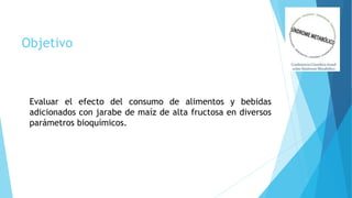 Efecto del consumo de alimentos y bebidas adicionados con jarabe de ...