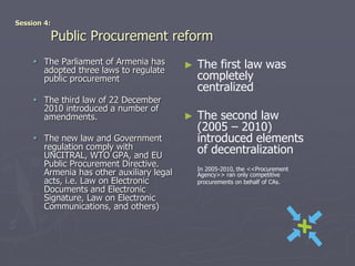 8 Public Procurement policy Armenia_English | PPT