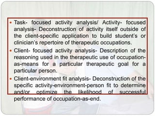 Activity Analysis | PPTX