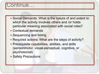 Activity Analysis | PPTX