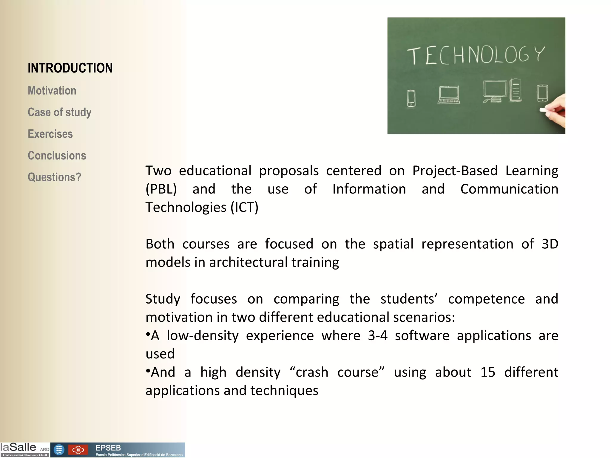 High vs. low intensity courses. Student Technological Behavior | PPT