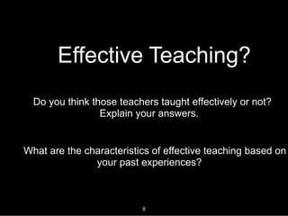 8 principles of effective teaching and assessment | PPTX
